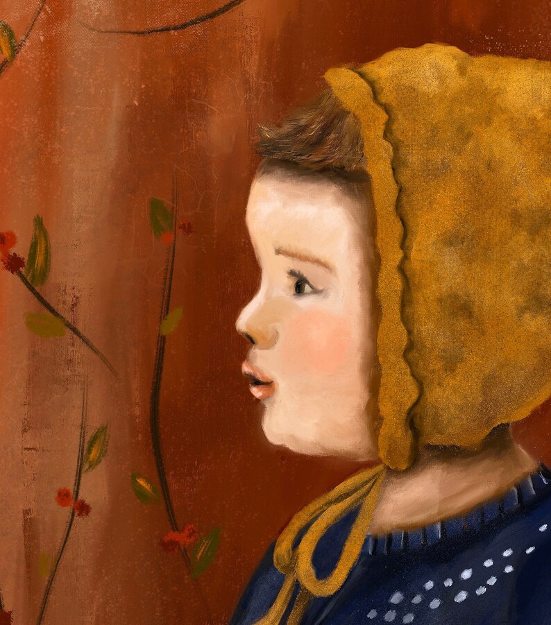 LITTLE MISS RUBY Printable Fall Art Fall Wall Art Autumn - Etsy