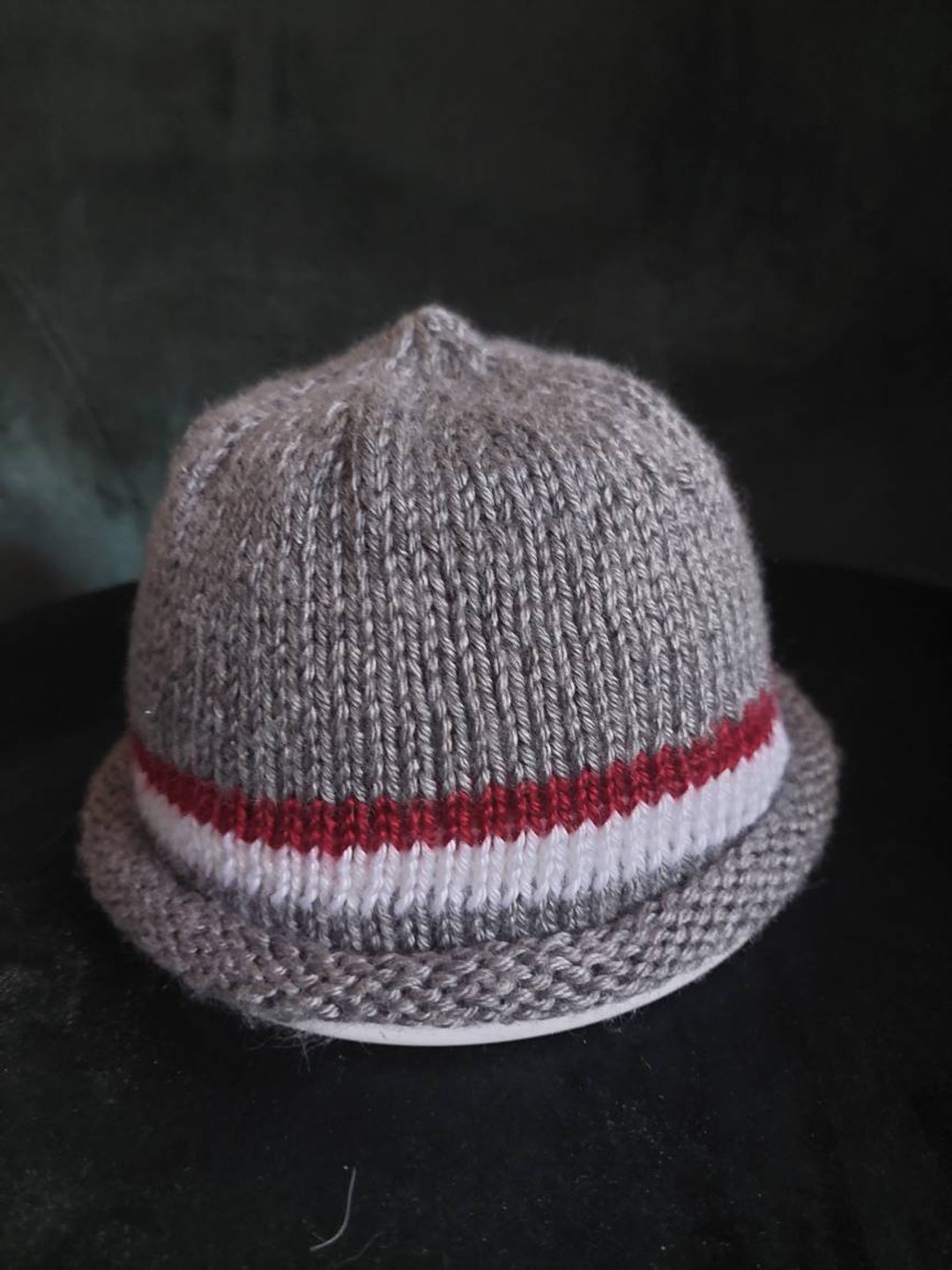 Baby Roll Brim Sock Monkey Hat - Etsy