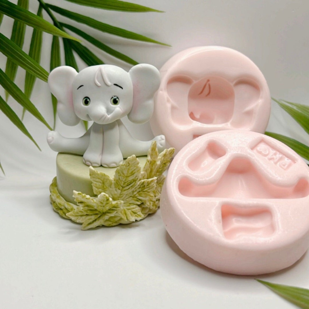 Elephant Fondant Mold/elephant Mold/elephant Clay Mold/safari - Etsy