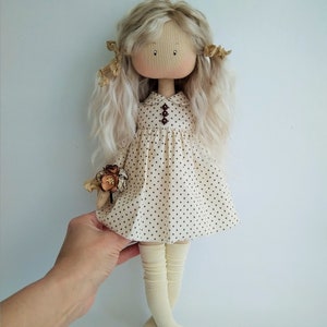 Handmade Collectible Textile Doll. Gift for Kids. Fabric Toys. Children ...