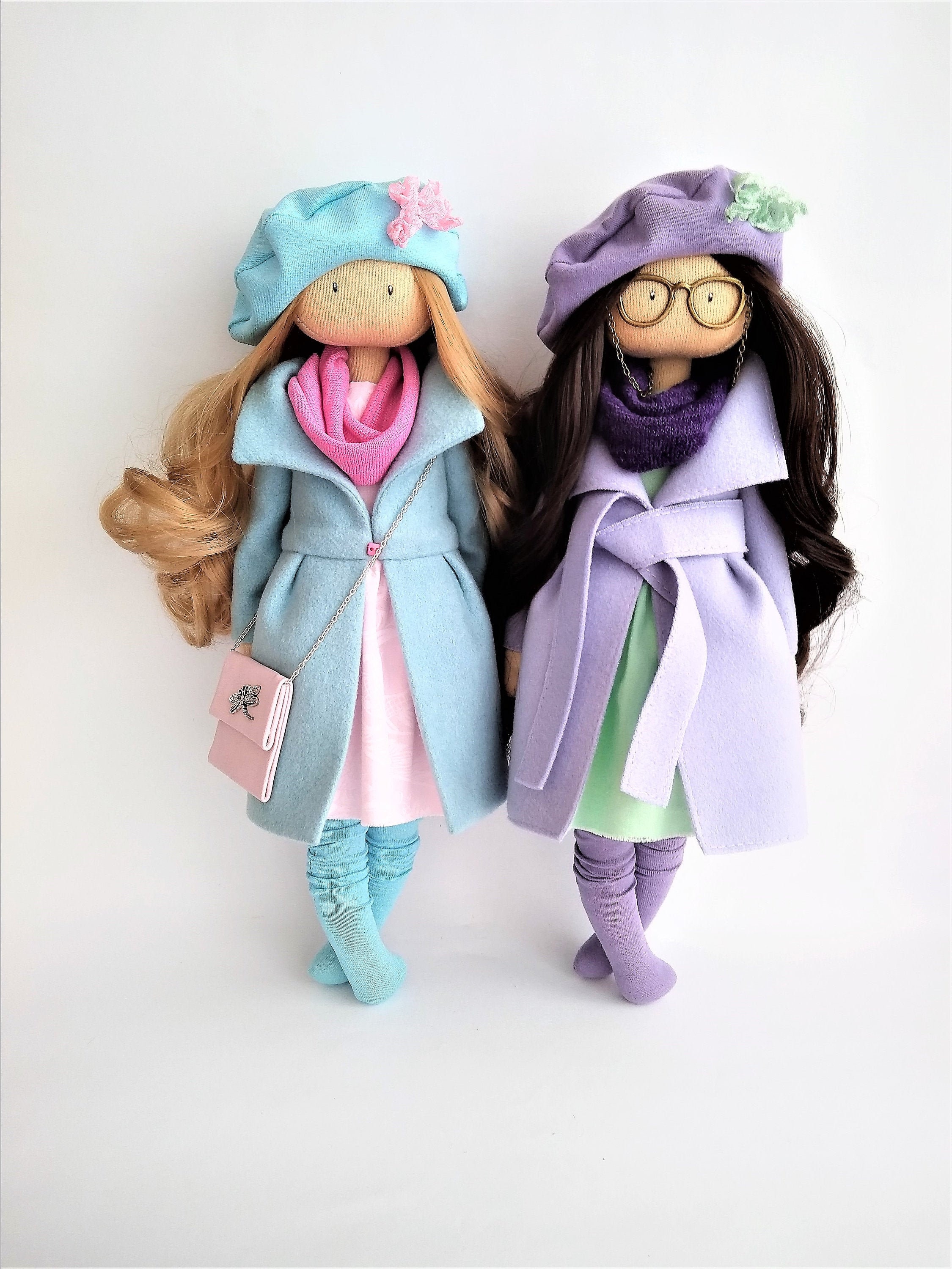 Toys & Games Toys Dress up doll play set Rag Doll fabric dolls Gift for ...