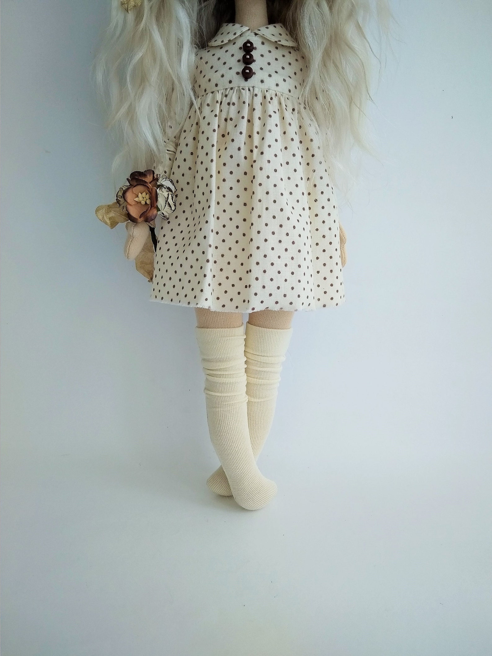 Handmade Collectible Textile Doll. Gift for Kids. Fabric Toys. - Etsy