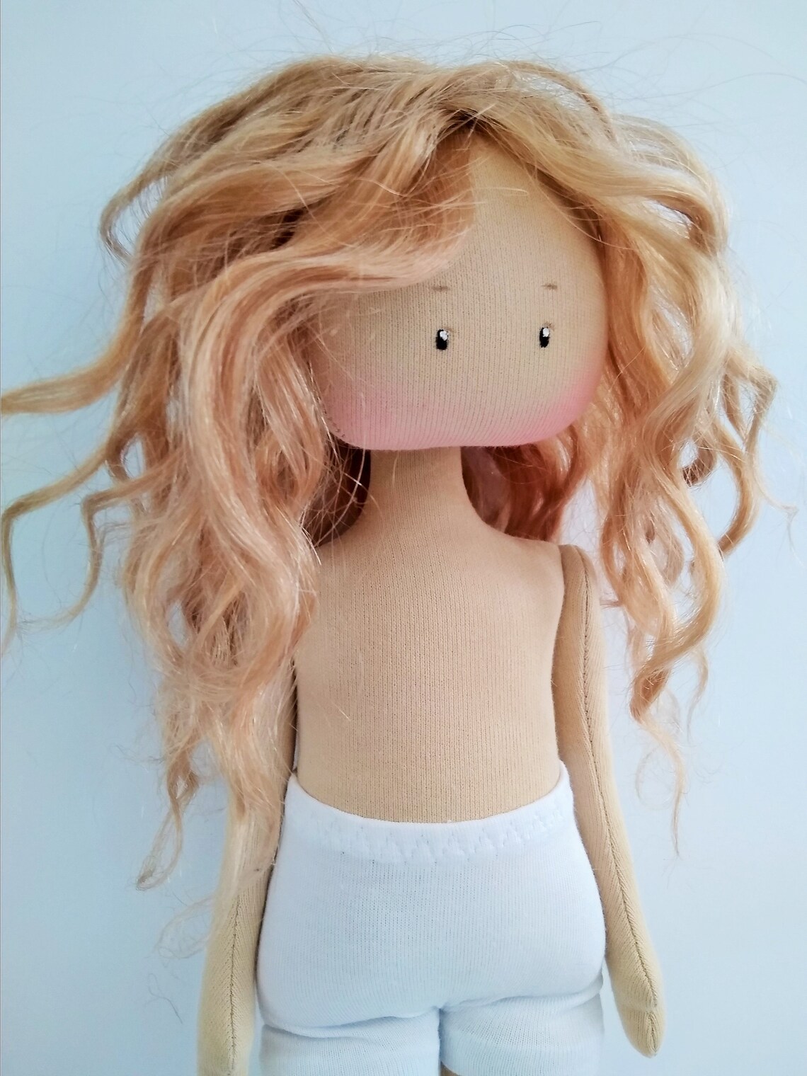Body Doll Made of Fabric. Doll Blank 13"-14 ". Filled With Filler. - Etsy