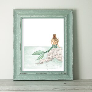 Pisces Mermaid | Zodiac Mermaid Collection | Astrology Art - Etsy