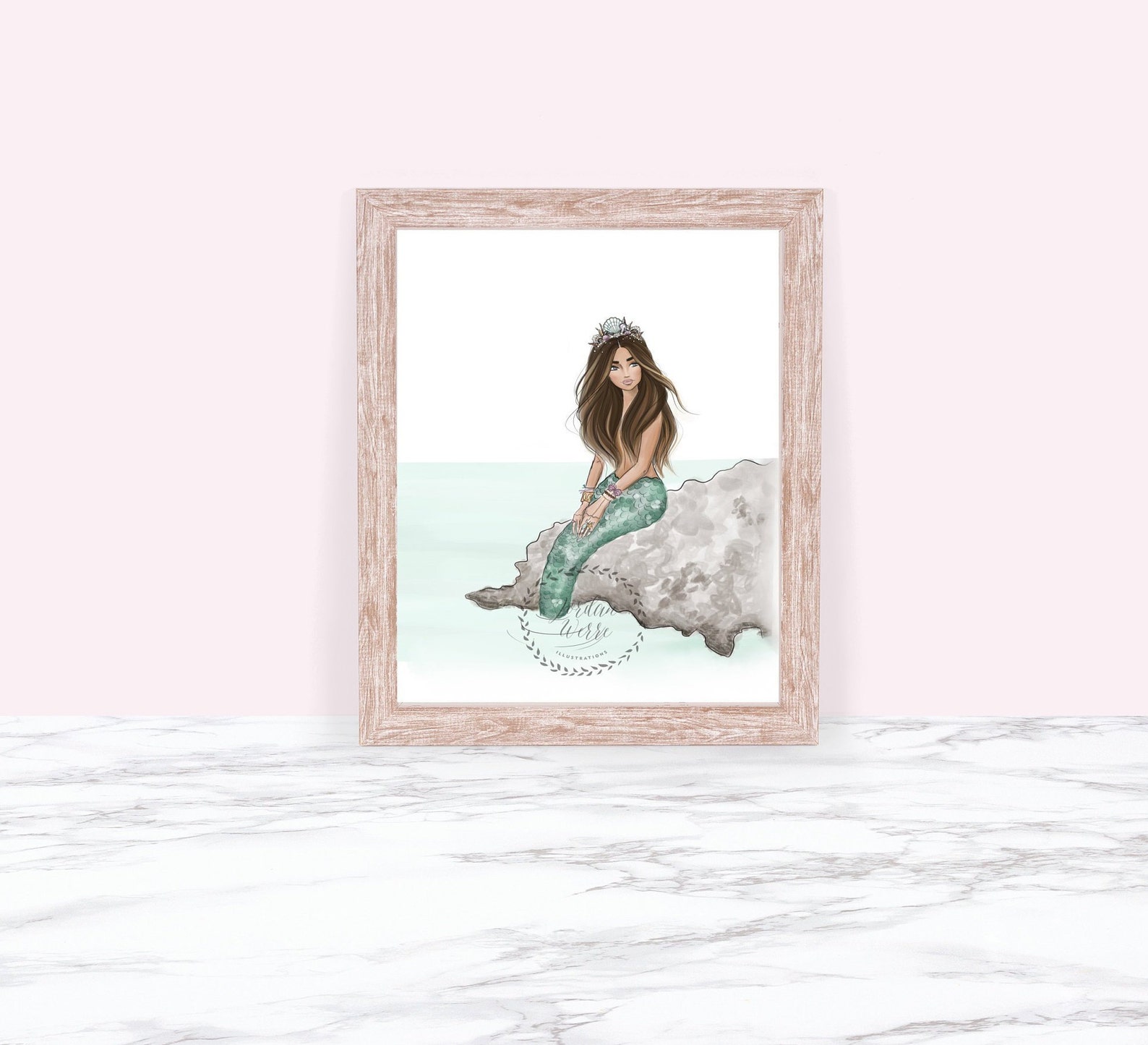 Mermaid Crown Mermaid Art Mermaid Decor Fashion - Etsy