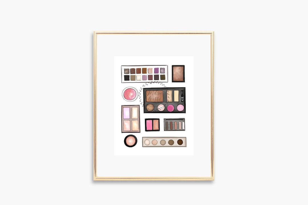 Makeup Palettes Art Print: Fashion Vanity Decor - Etsy