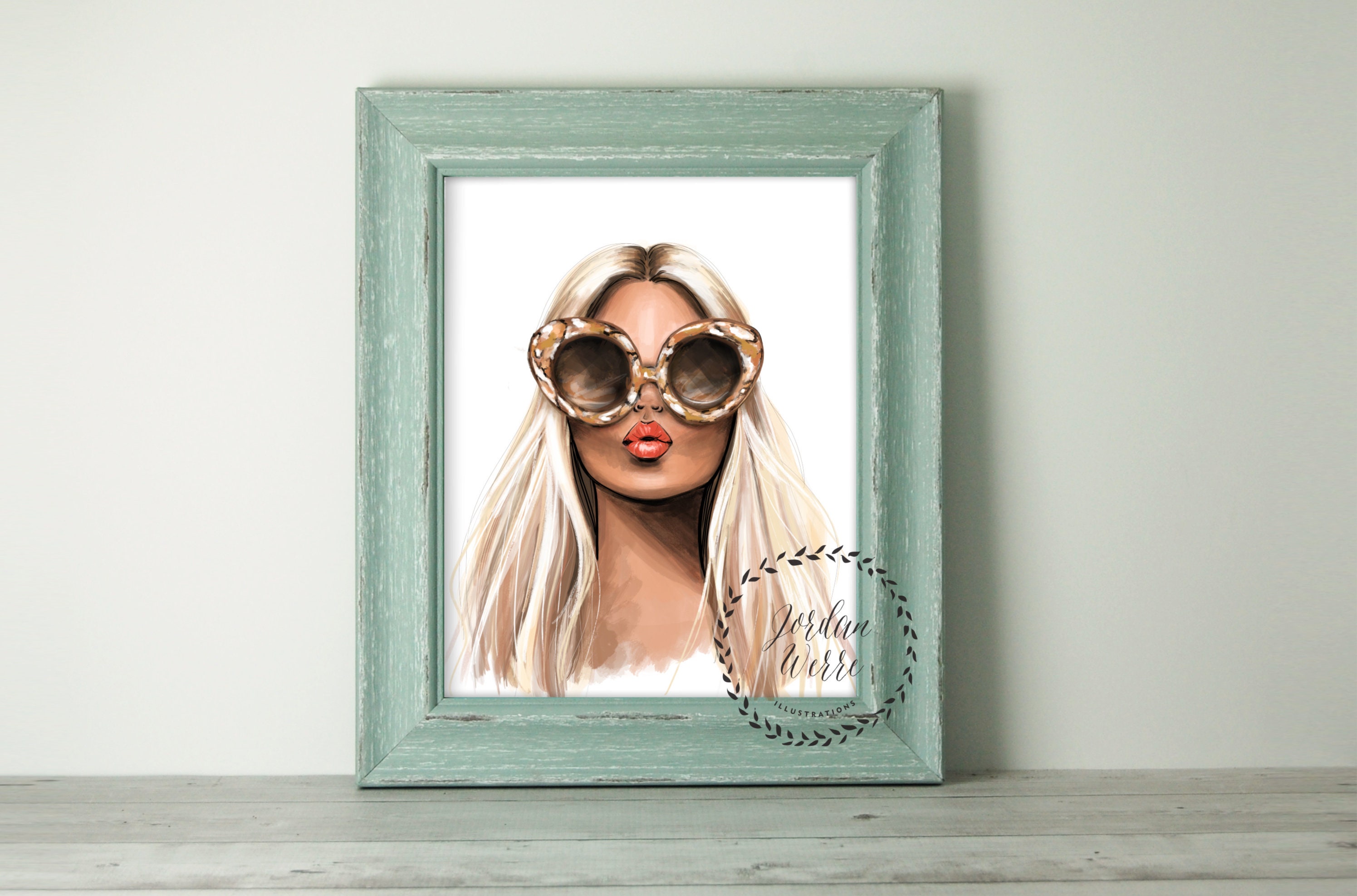 Tortoise Shell Fashion Art Print | Etsy