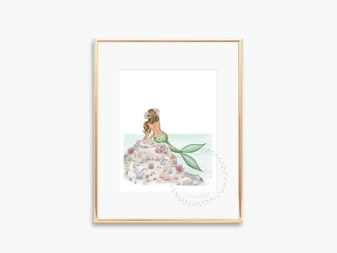 Ares Mermaid | Zodiac Mermaid Collection | Astrology Art - Etsy