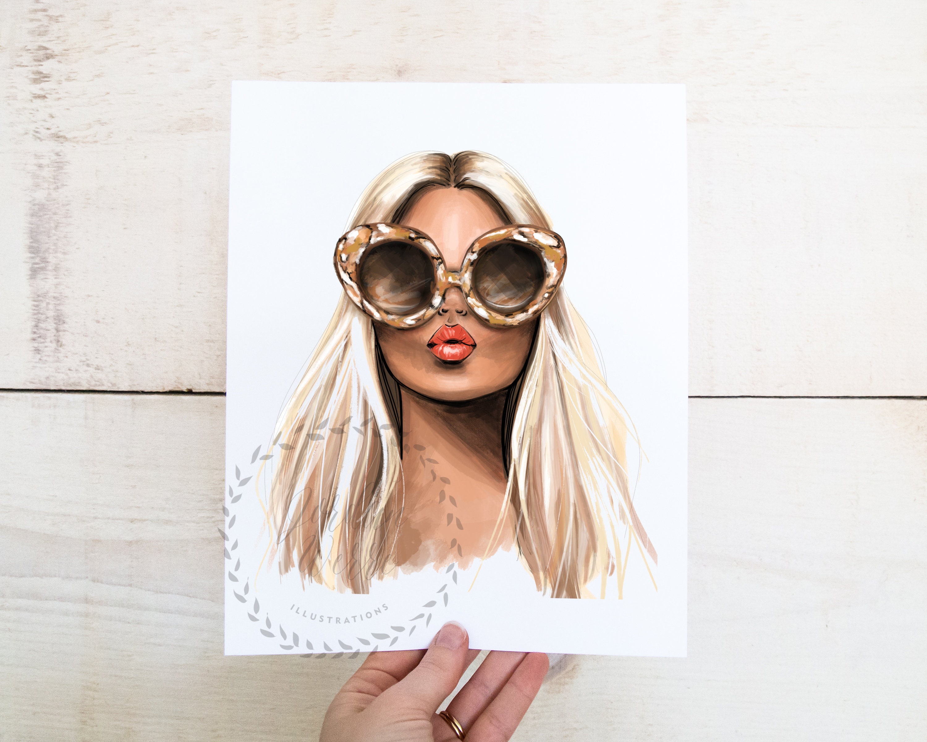 Tortoise Shell Fashion Art Print | Etsy