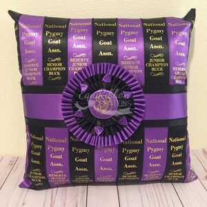 Horse Show Ribbon Pillow - the Classic - Made to Order - Horse Show ...