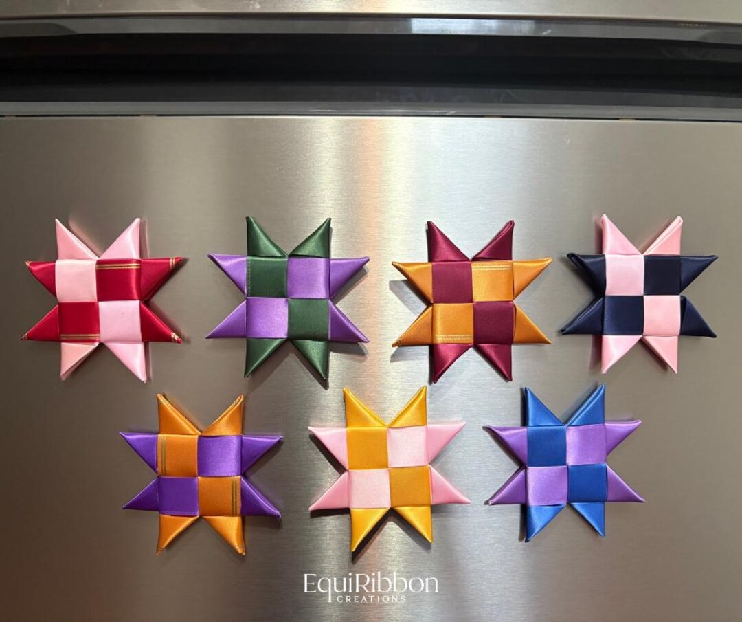 IN STOCK Ribbon Star Magnets | Ribbon Magnet | Equestrian Gift | Award ...