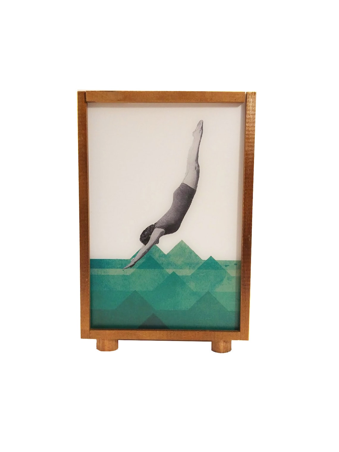 Natural Wood Lightbox With Warm Glow – Handmade. Comes With a Swappable ...