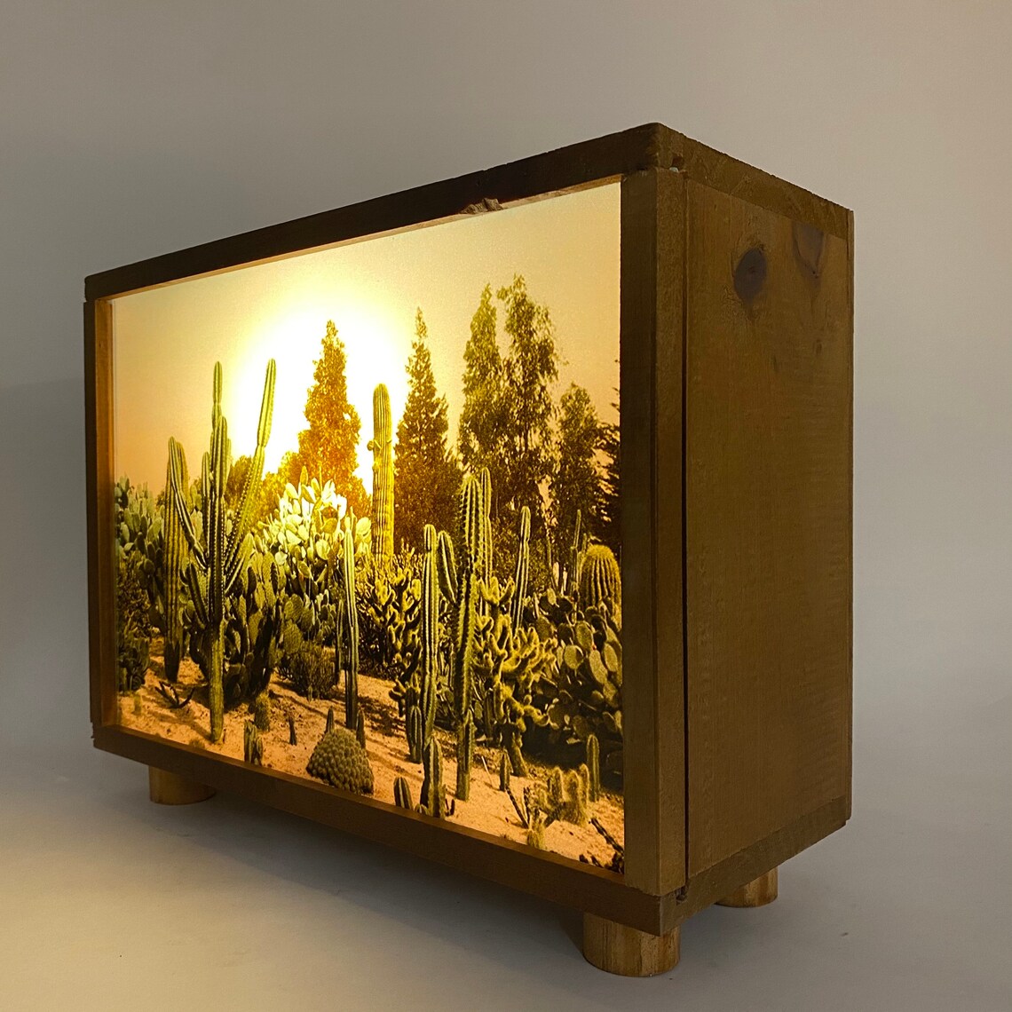 Light Box Light Sign Handmade Wooden Lamp Bedside Table - Etsy