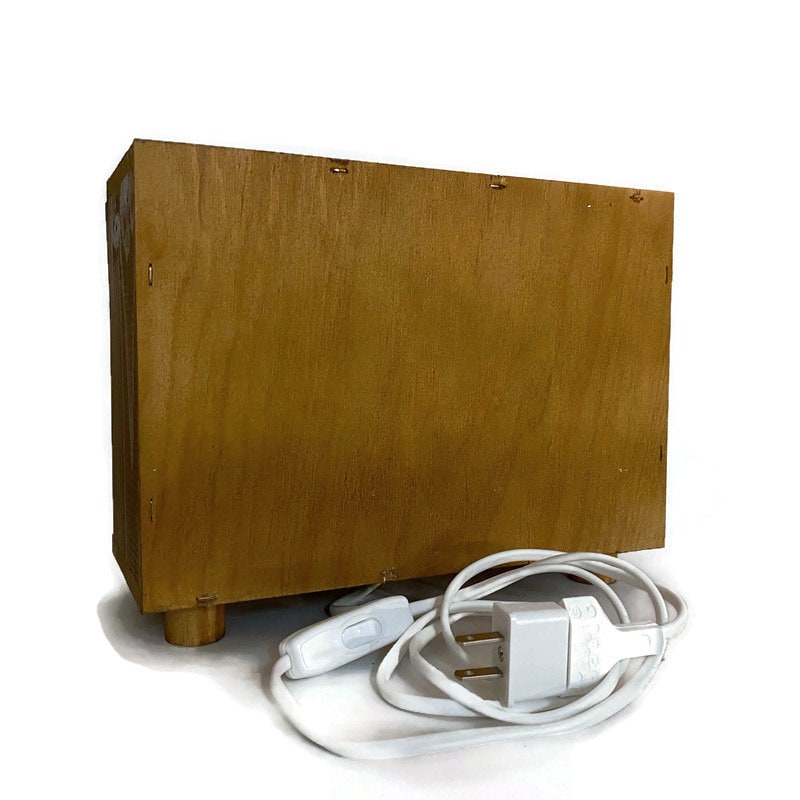 Light Box Light Sign Handmade Wooden Lamp Bedside Table - Etsy