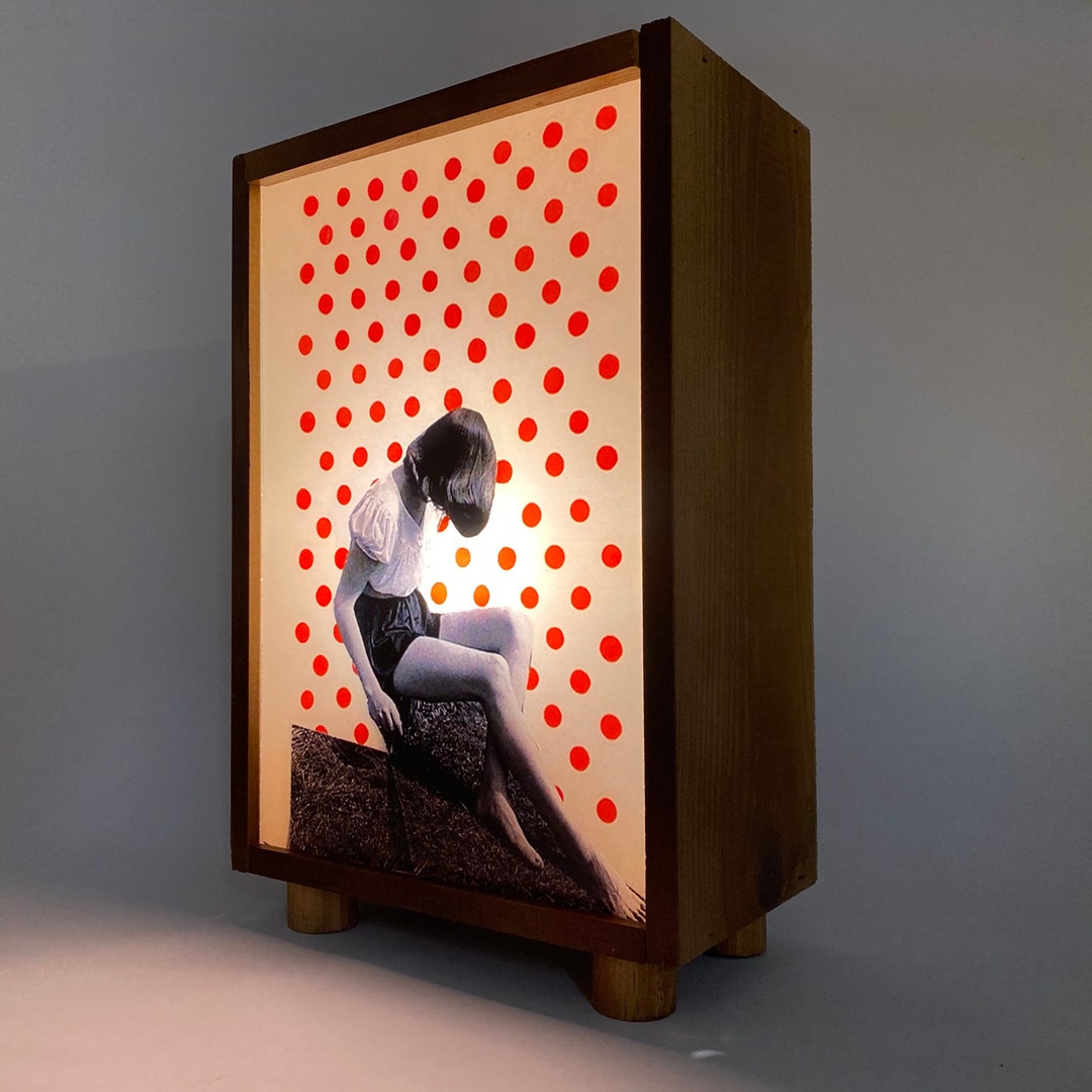 Walnut Lightbox, Wooden Handmade Lightbox, Christmas Gift, Sign Light ...