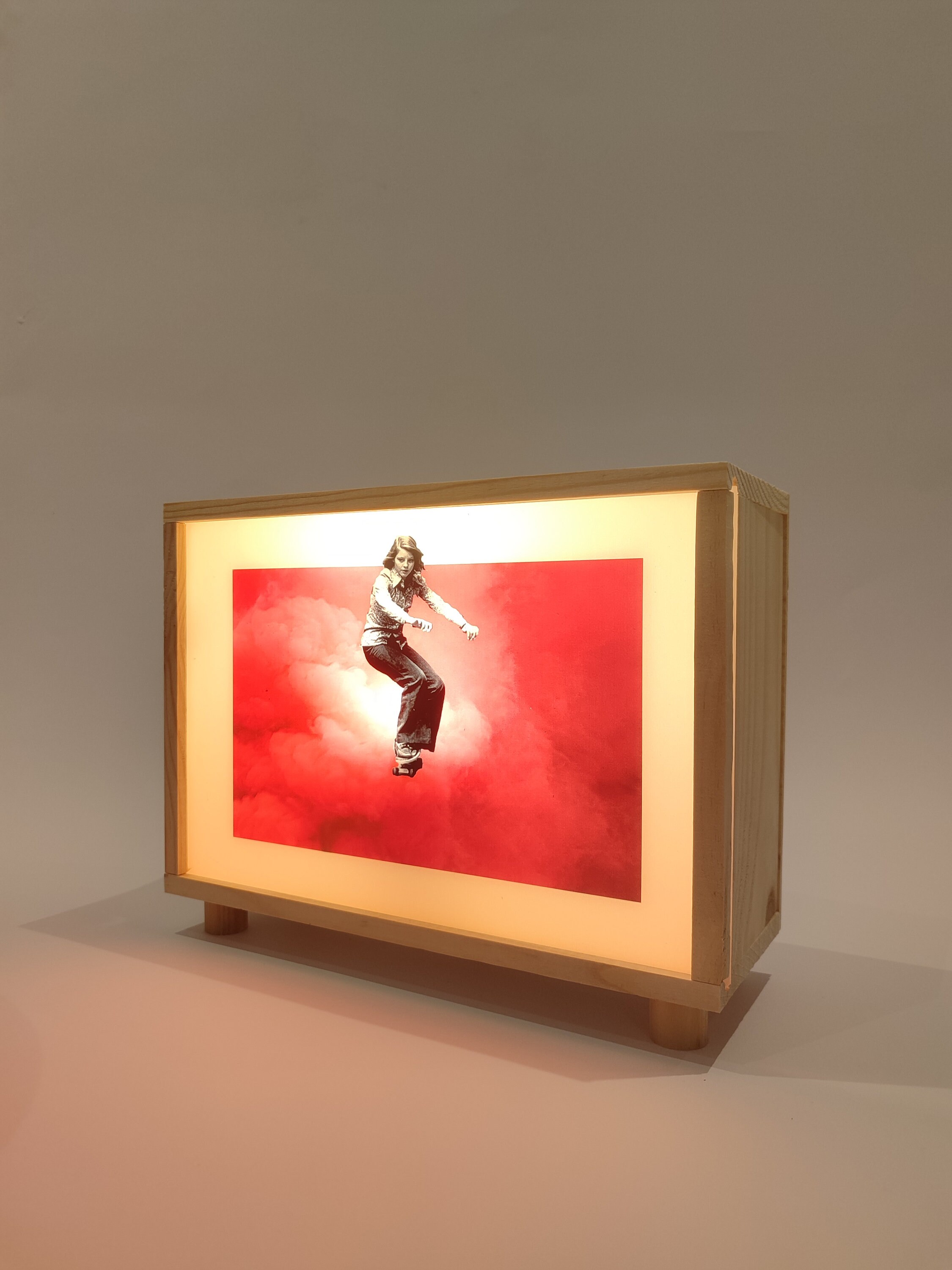 Light Box, Light Sign, Handmade Wooden Lamp, Bedside Table Lamp, Wall ...