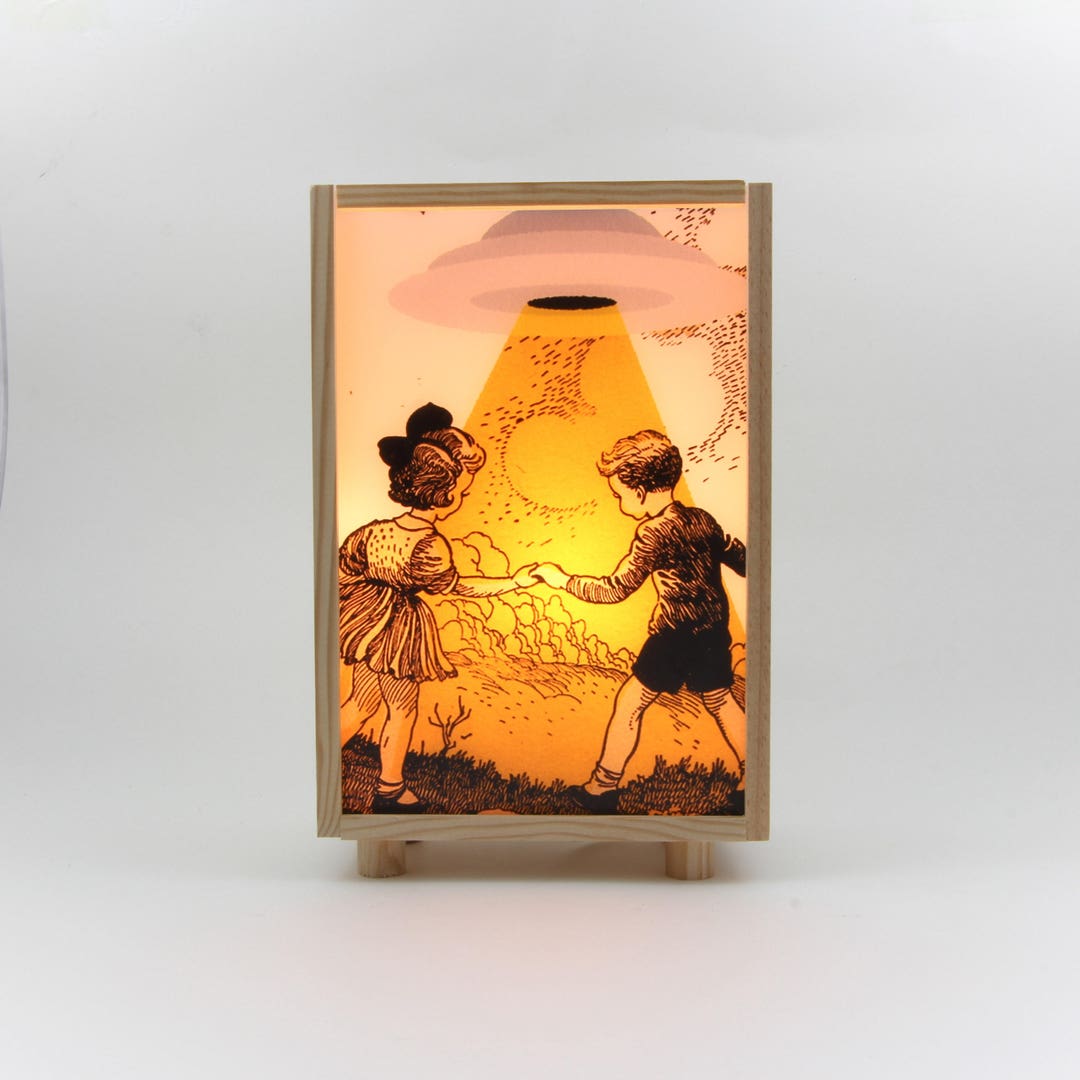 Baby Nigh Light, Kids Lightbox, Handmade Wooden Childrens Lamp, Kids ...