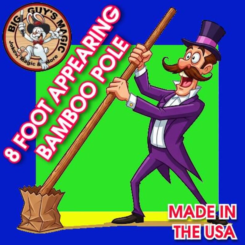 Appearing Bamboo Pole – Stage Magic Prop, Realistic Wood Grain - Etsy