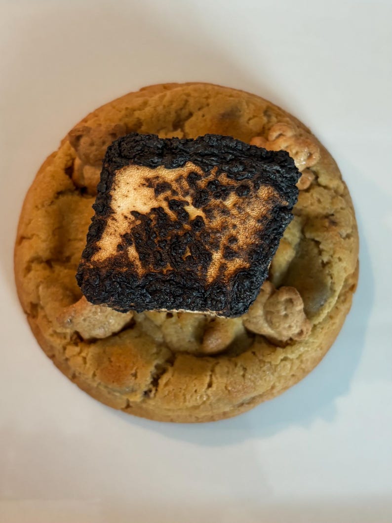 Homemade S'mores Cookies, Big 6oz Baked Treats, Chocolate Marshmallow ...
