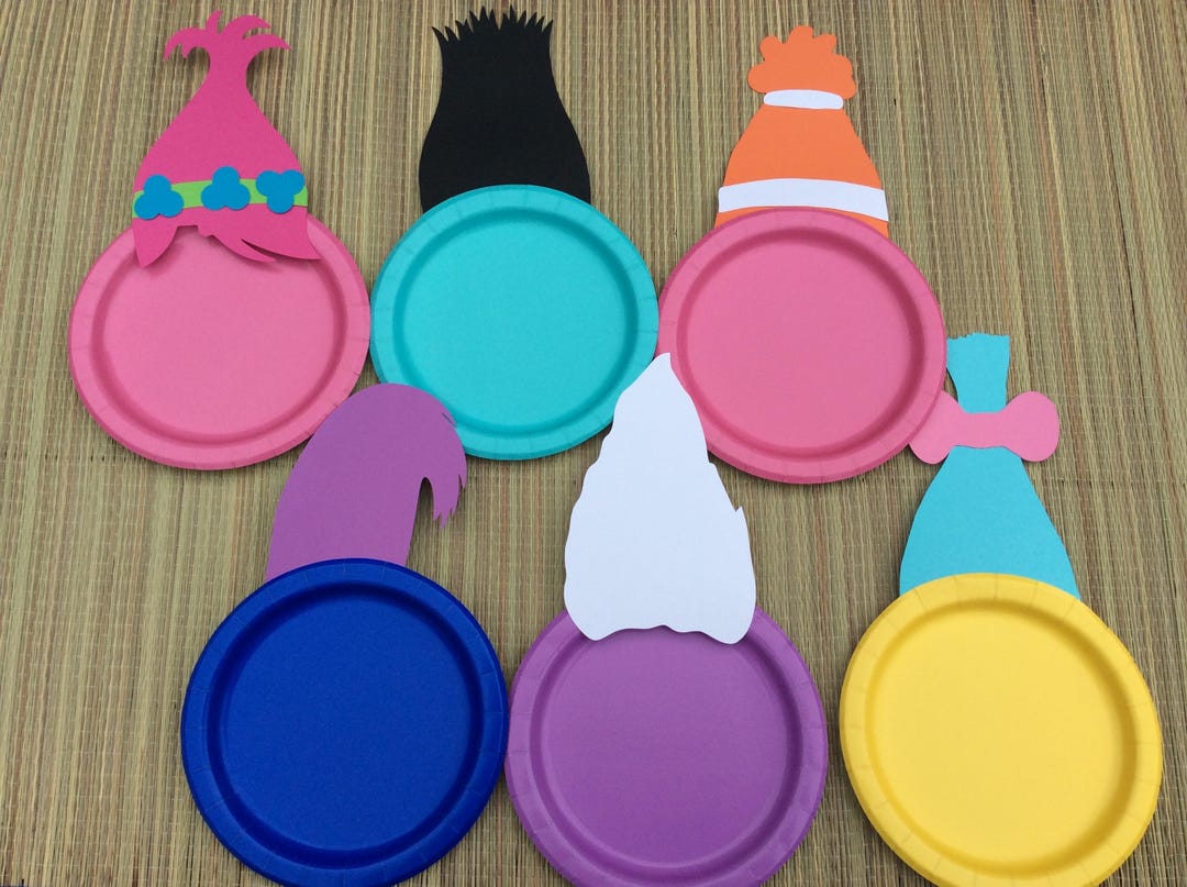 Trolls Plates/trolls Birthday/trolls Party Set/trolls Party Favors Set ...