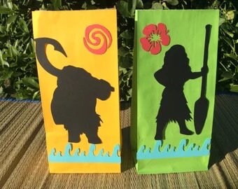 Moana/heihei/maui/pua/popcorn Boxes/treat Boxes/favor Boxes/goody Boxes ...