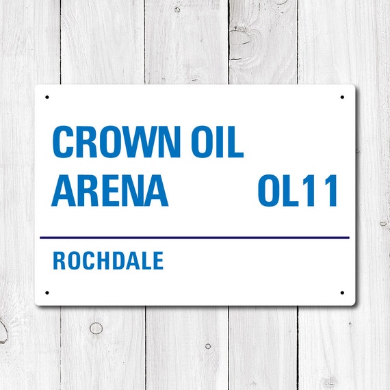 Crown Oil Arena Rochdale Metal Sign | Etsy