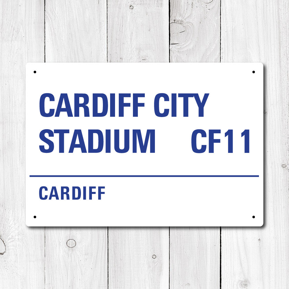 Cardiff City Stadium Cardiff Metal Sign - Etsy