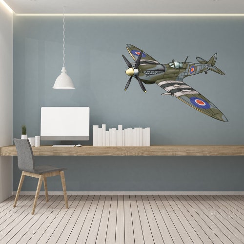 Army Wall Stickers Spitfire Aircraft Airplane A24 - Etsy