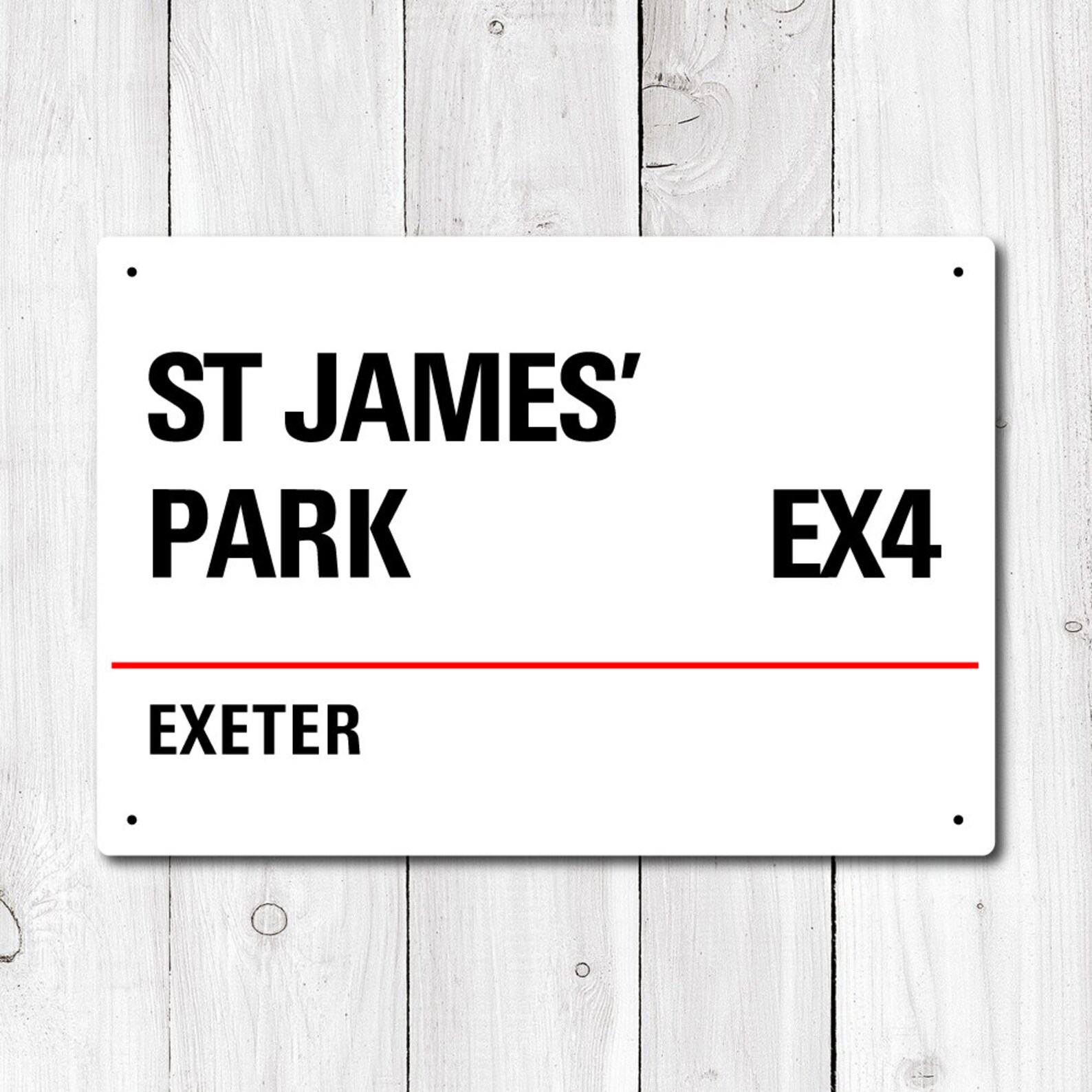 St James' Park, Exeter Metal Sign - Etsy