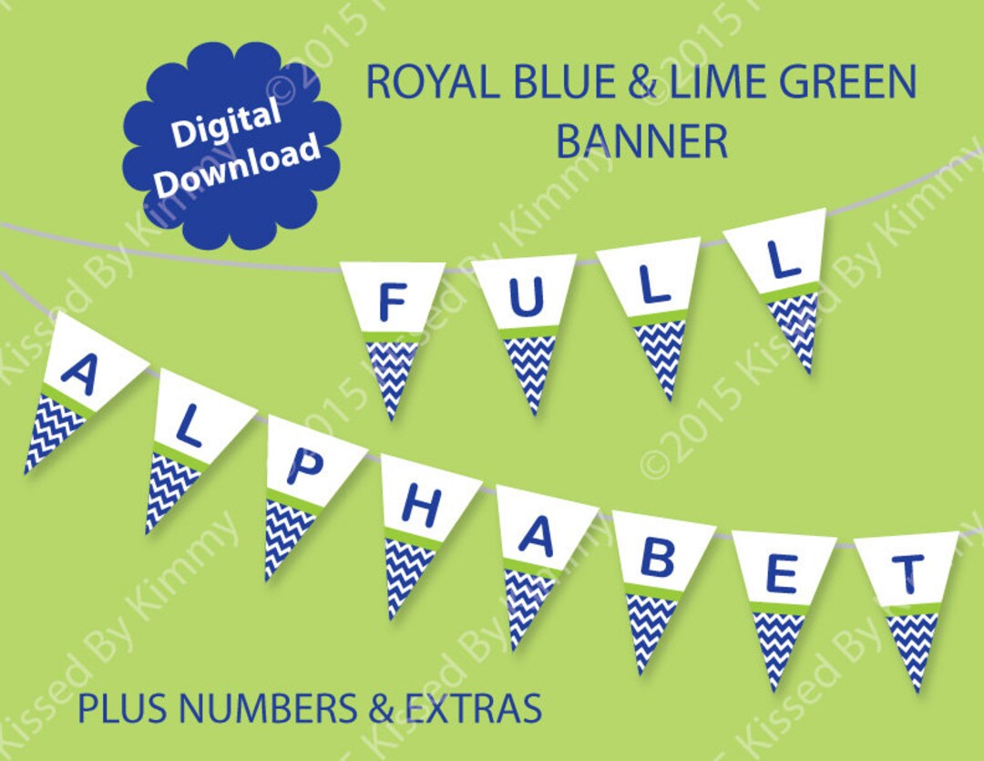 Boy Baby Shower Banner - Baby Boy Name Banner -U Print FULL ALPHABET ...