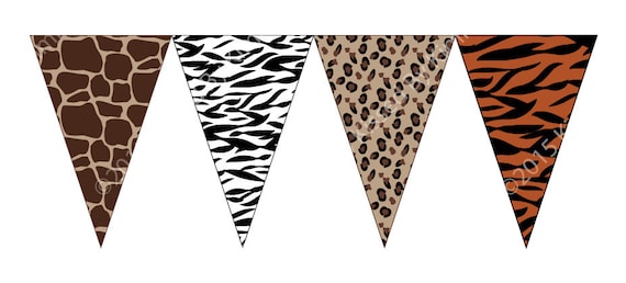 Baby Shower Banner Animal Print Banner zebra Cheetah - Etsy
