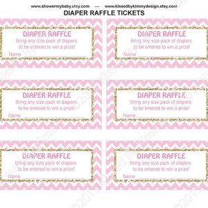 Pink Gold Glitter Baby Shower Game Pack - 25% OFF - PRINTABLE Princess ...