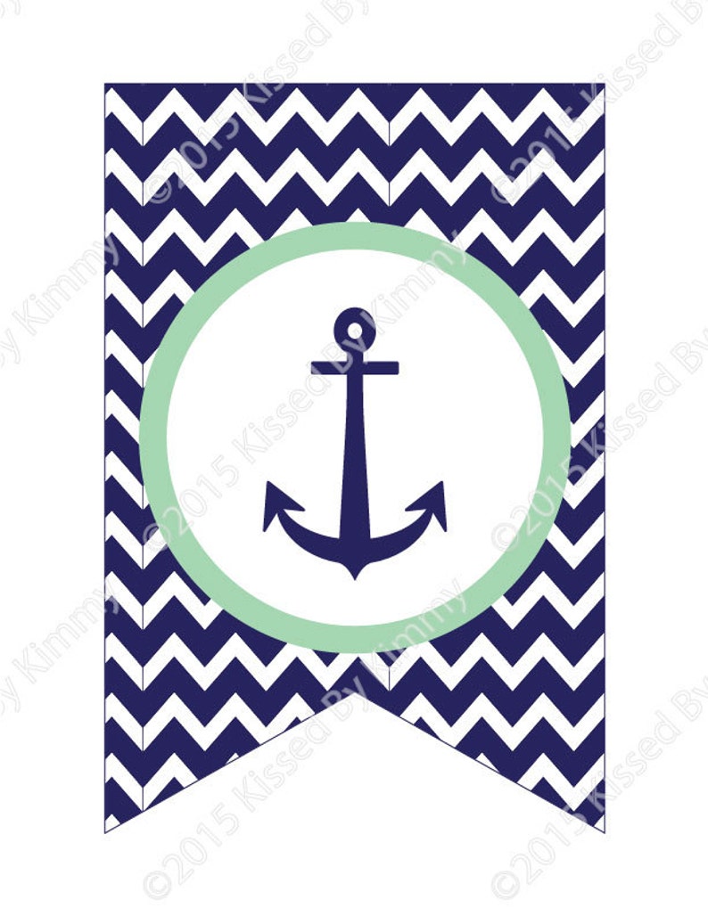 Nautical Baby Shower Banner 60% off Seafoam Navy Add-on - Etsy
