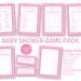 Pink Baby Shower Game Pack - PRINTABLE Girl Baby Shower Games 8 Pack ...