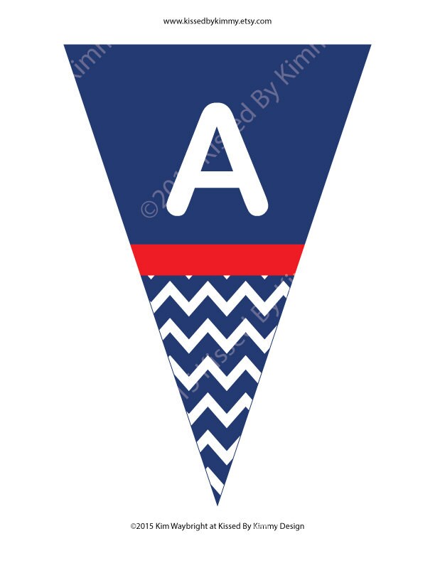 Blue Red Baby Shower Banner Baby Name Banner Printable - Etsy