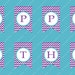 Purple & Teal HAPPY BIRTHDAY Banner - Printable Birthday Banner- Purple ...