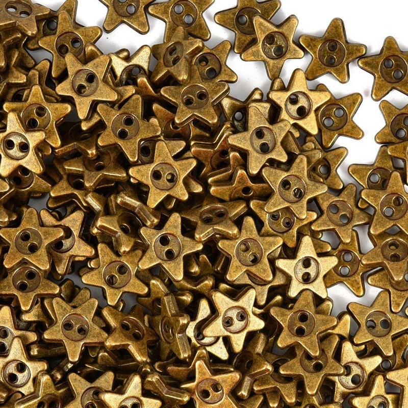Star Metal Buttons - Etsy