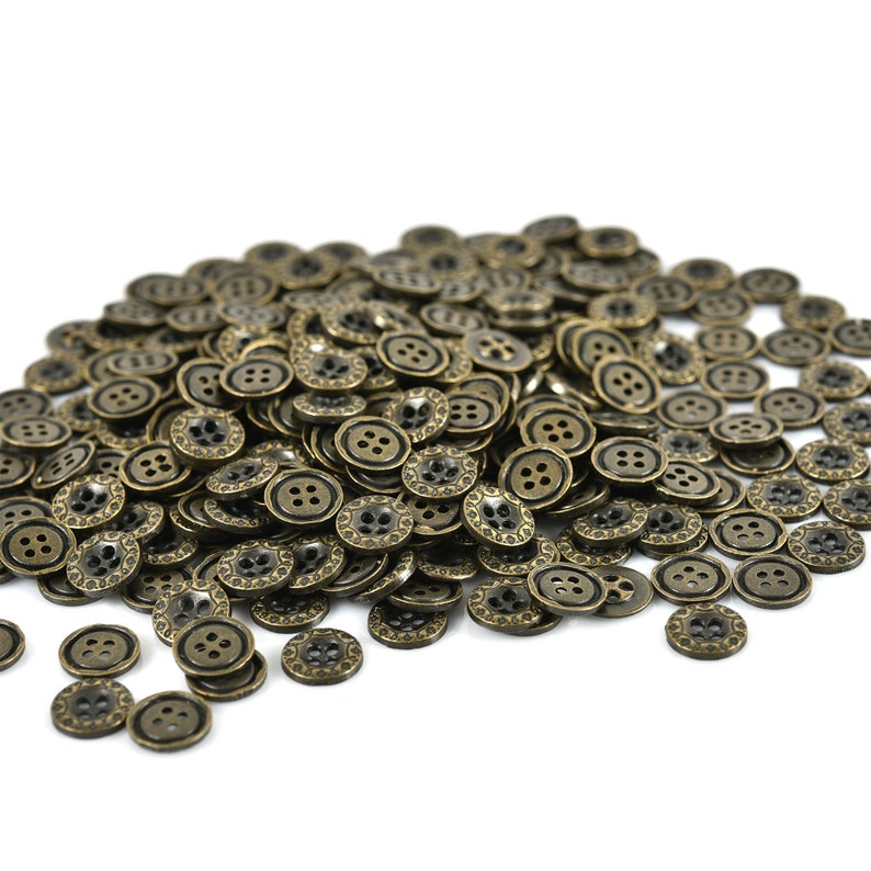 Designer Antique Metal Shirt Buttons Natural Metal Metal | Etsy
