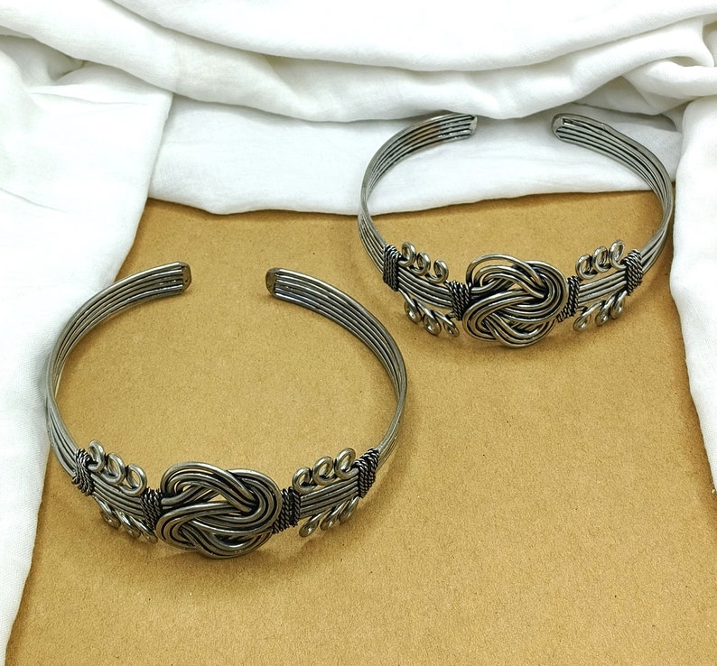Silver Arm Cuff Upper Arm Cuff Bracelet Unique Arm Band Handmade ...