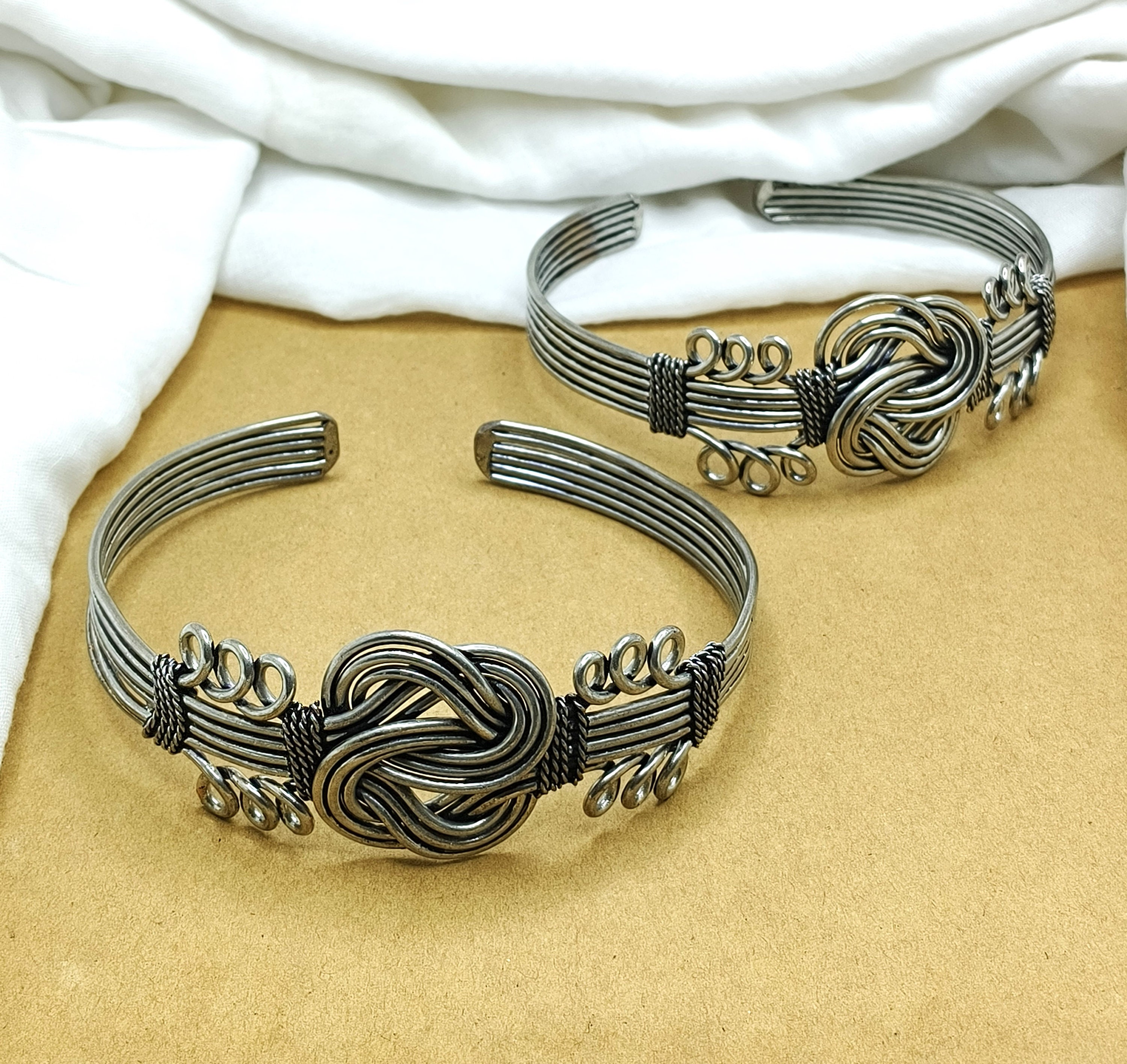 Silver Arm Cuff Upper Arm Cuff Bracelet Unique Arm Band Handmade ...