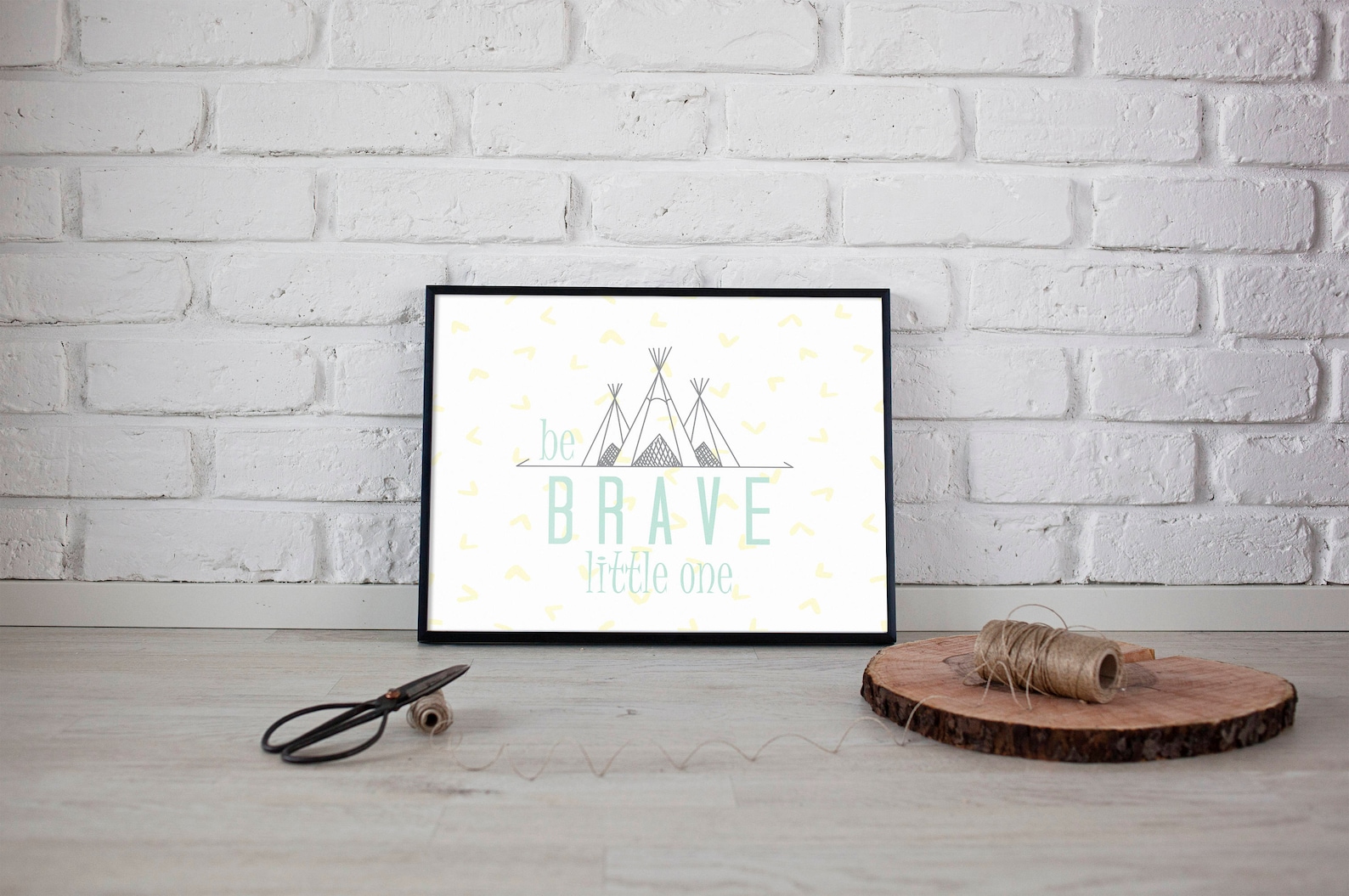 Be Brave Lil One Boho Printable Wall Art Boys Nursery Decor Baby Shower ...