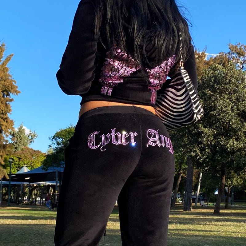 Rhinestone Tracksuit - Etsy