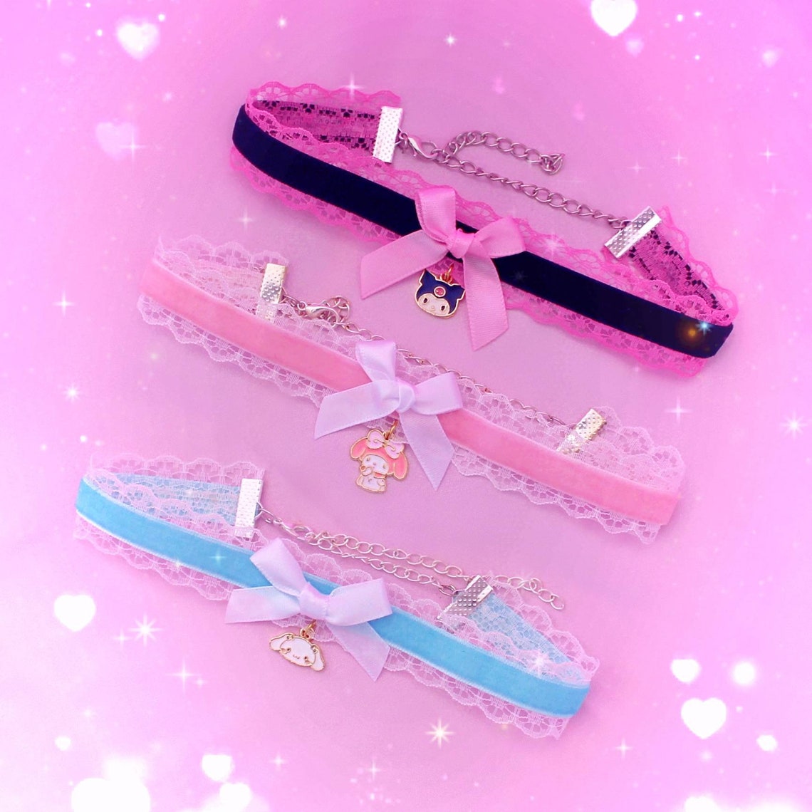 Kawaii Goth Lace Choker Harajuku Accessories Kawaii - Etsy