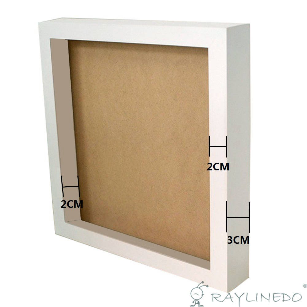 White 3D Deep Picture Photo Frame Display Memory Box for - Etsy
