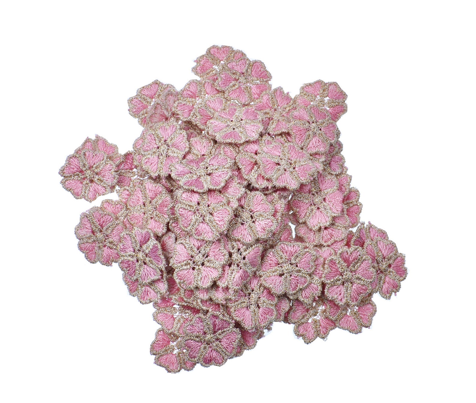 100PCS Pink Color Small Daisy Flower Patch Stickers Embroidery | Etsy