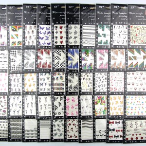 10X Quality Sole Package Manicure Nail Sticker 3D Nail Tattoo Decals ...