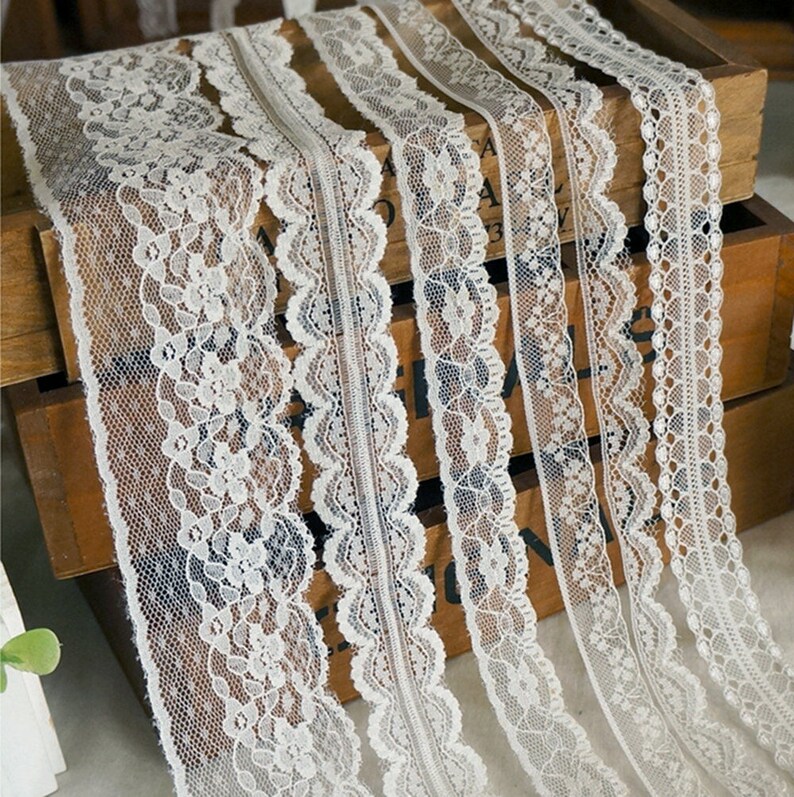 30 Meters Assorted Vintage Style Lace Ribbon Trim Bridal - Etsy