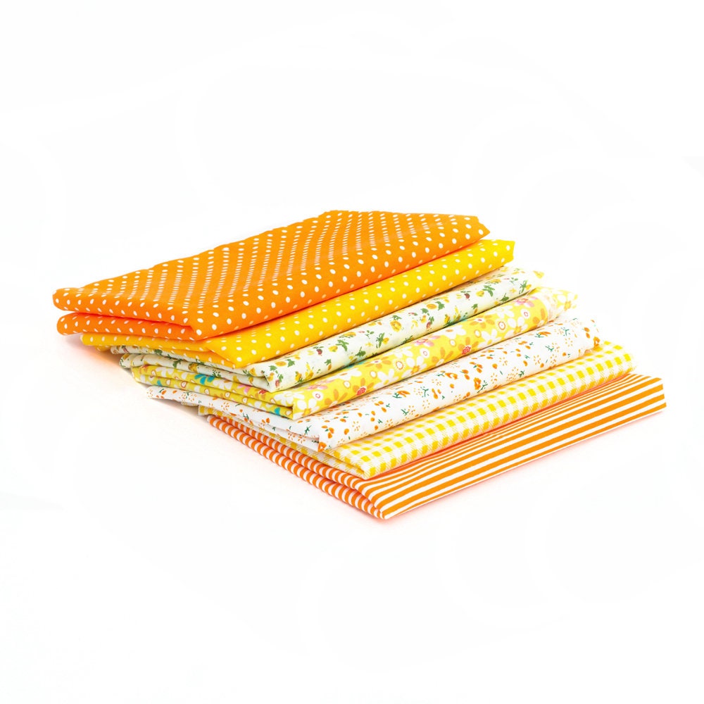 7pcs Different Pattern Patchwork Fabric Craft Printed Cotton | Etsy