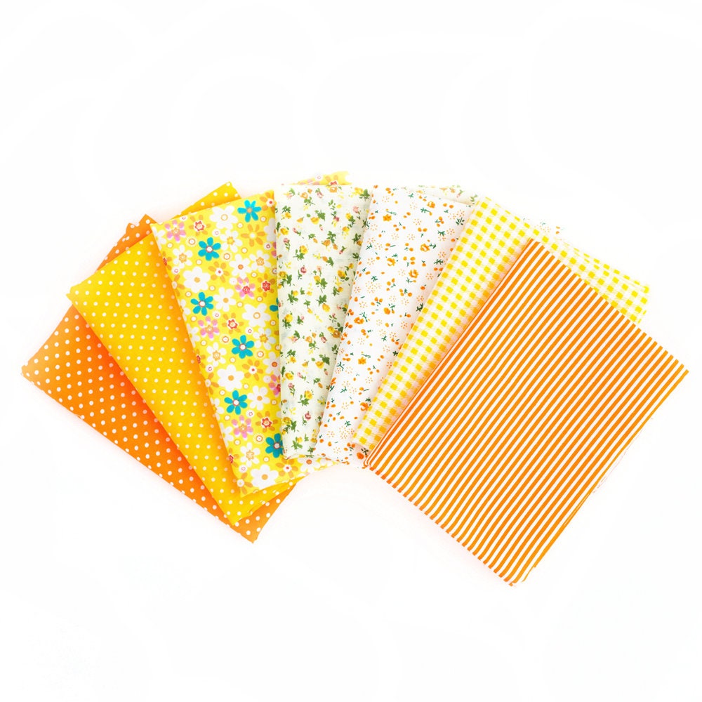 7pcs Different Pattern Patchwork Fabric Craft Printed Cotton | Etsy