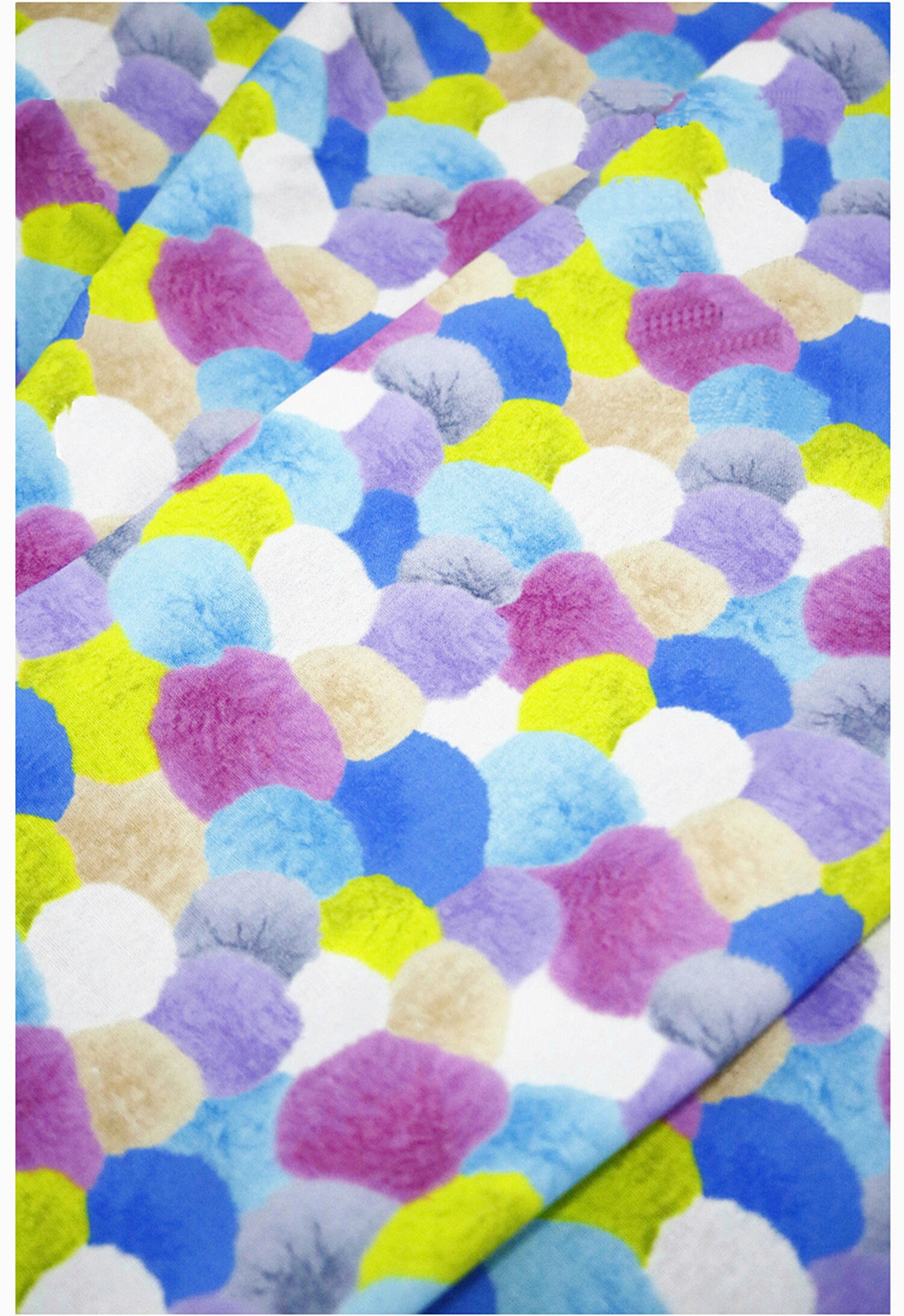 Chinese Ink Style Cotton Printed Cloth Colorful Halo Dyeing | Etsy